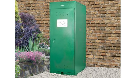 Vertical bike locker